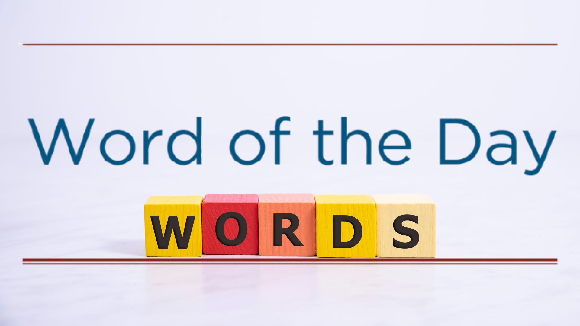 Word Of The Day - ELT Buzz Video Lessons