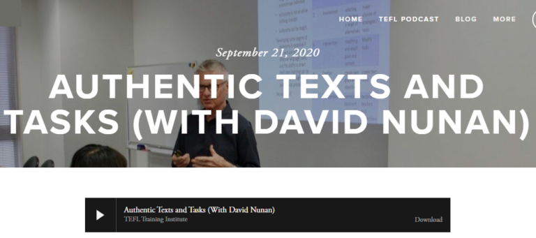 Authentic: David Nunan – ELT Buzz