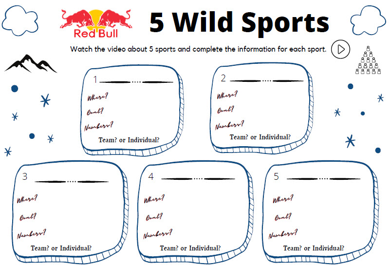 5 Wild Sports – Lesson – ELT Buzz