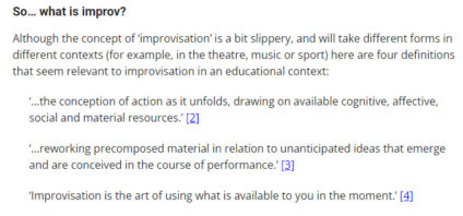 Improv Your Teaching – ELT Buzz