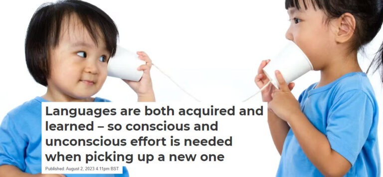 Learning vs Acquisition – ELT Buzz